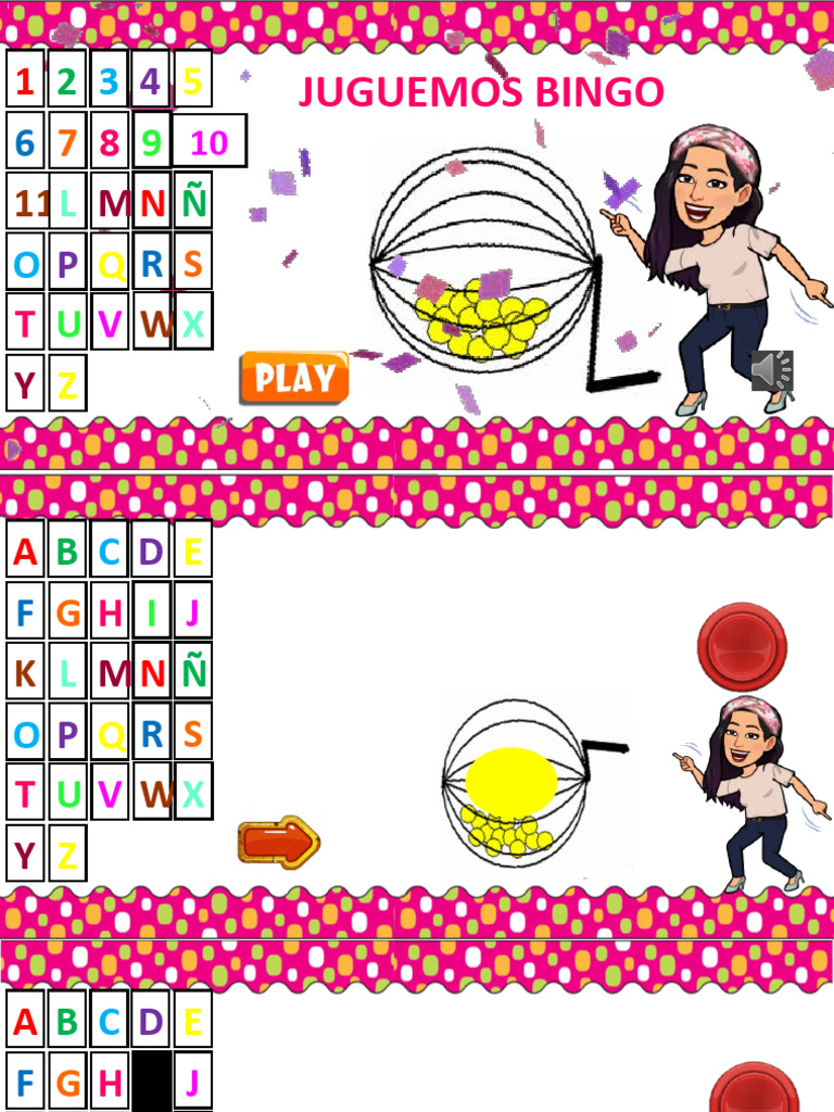 Juego de Bingo Del Abecedario | PDF | Juegos y actividades