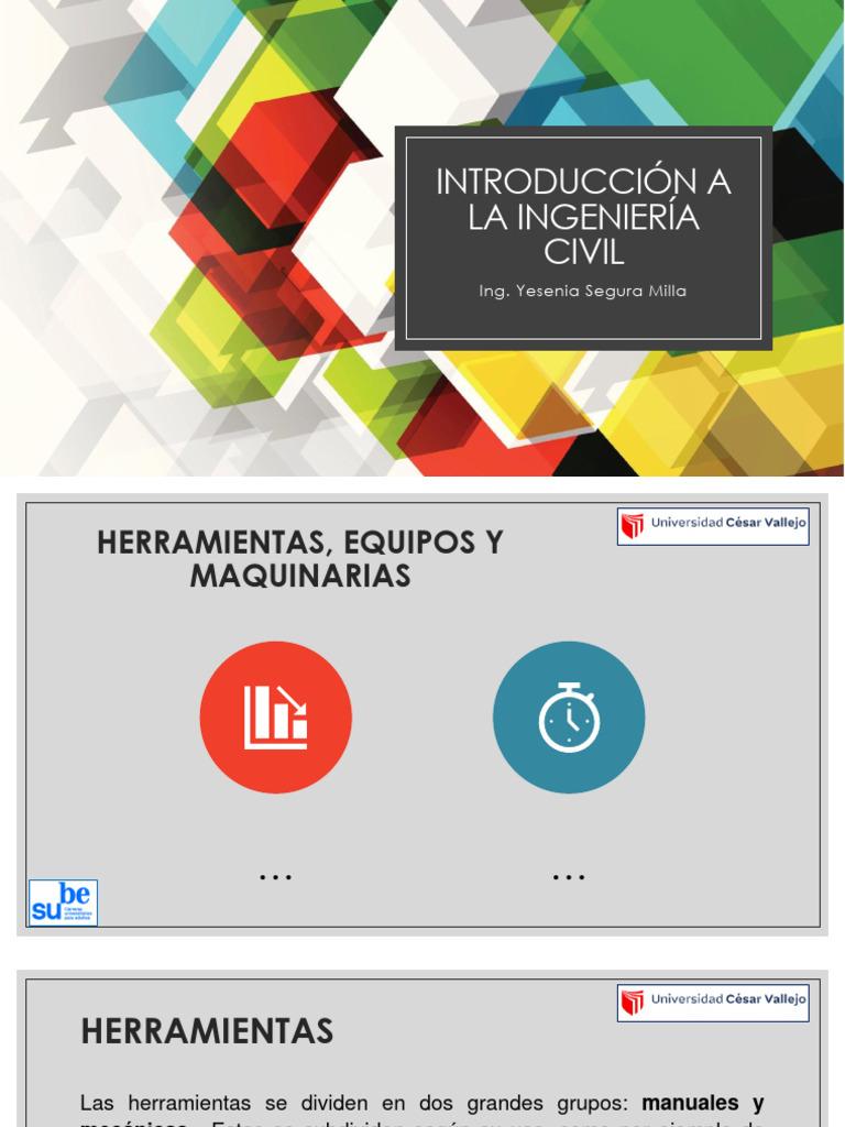 Sesión 12 Introduccion Ing Civil | PDF | Herramientas | Ingeniería