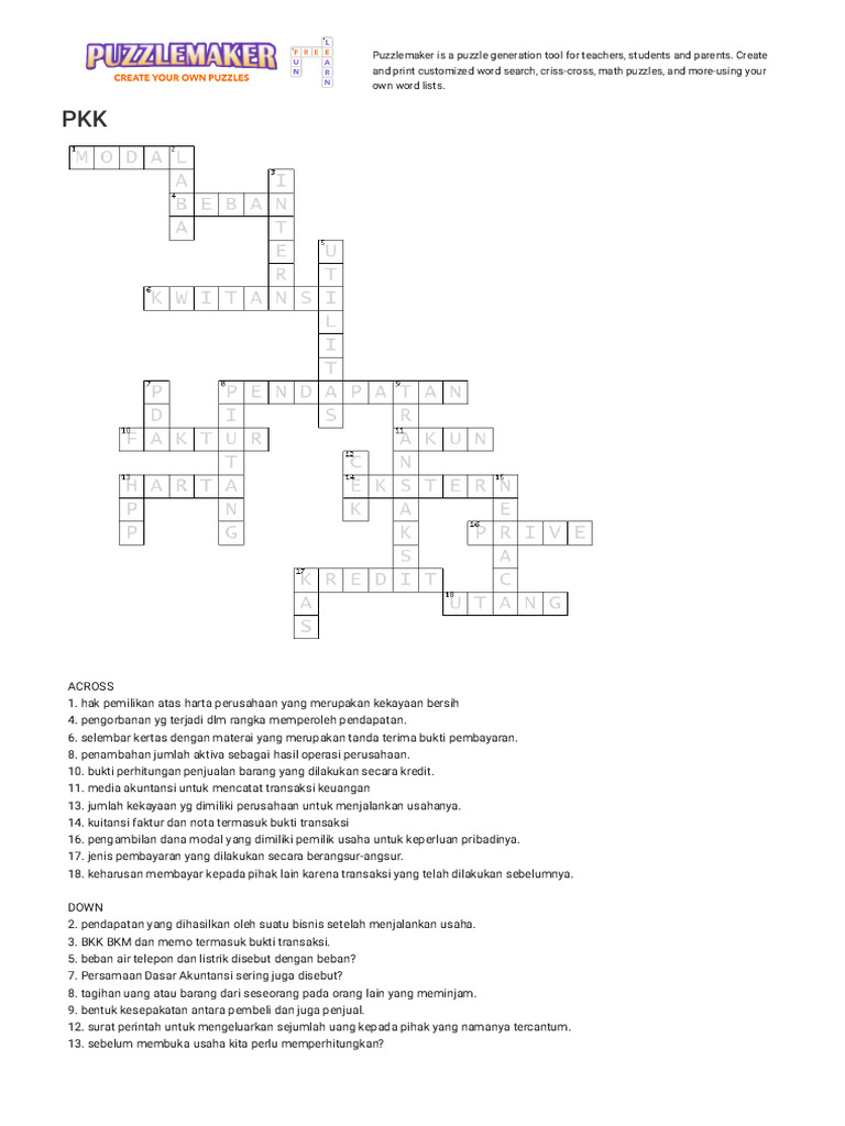 Tts Materi PKK | PDF