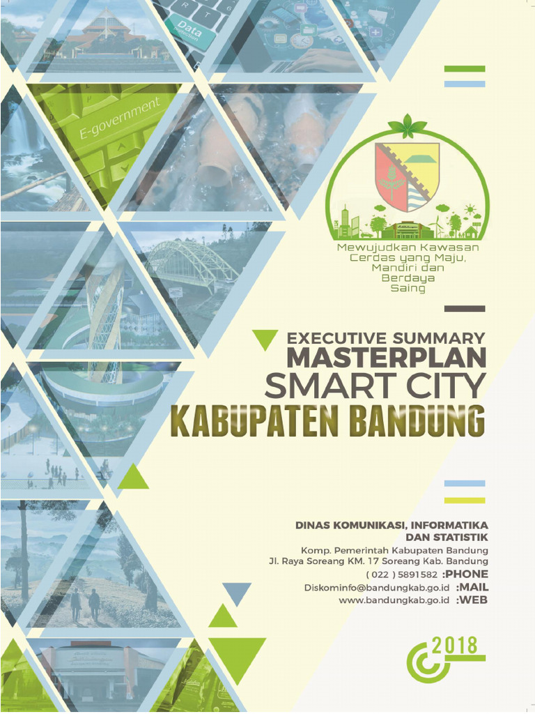 Dokumen Masterplan Smart City Kabupaten Bandung - h2lt | PDF