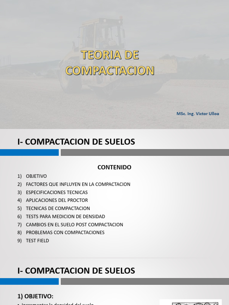 Semana 14 Teoria de Compactaciones | PDF | Ingeniería de Edificación | Geomorfología