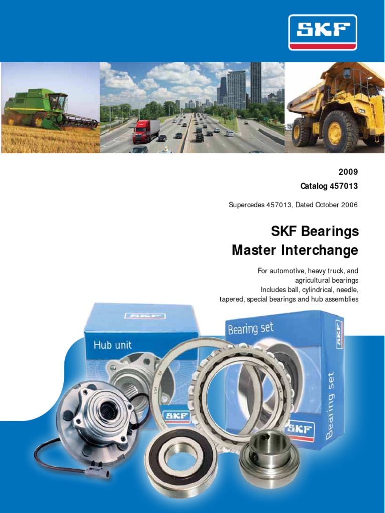 SKF Bearings Master Interchange | PDF | Bearing (Mechanical ...