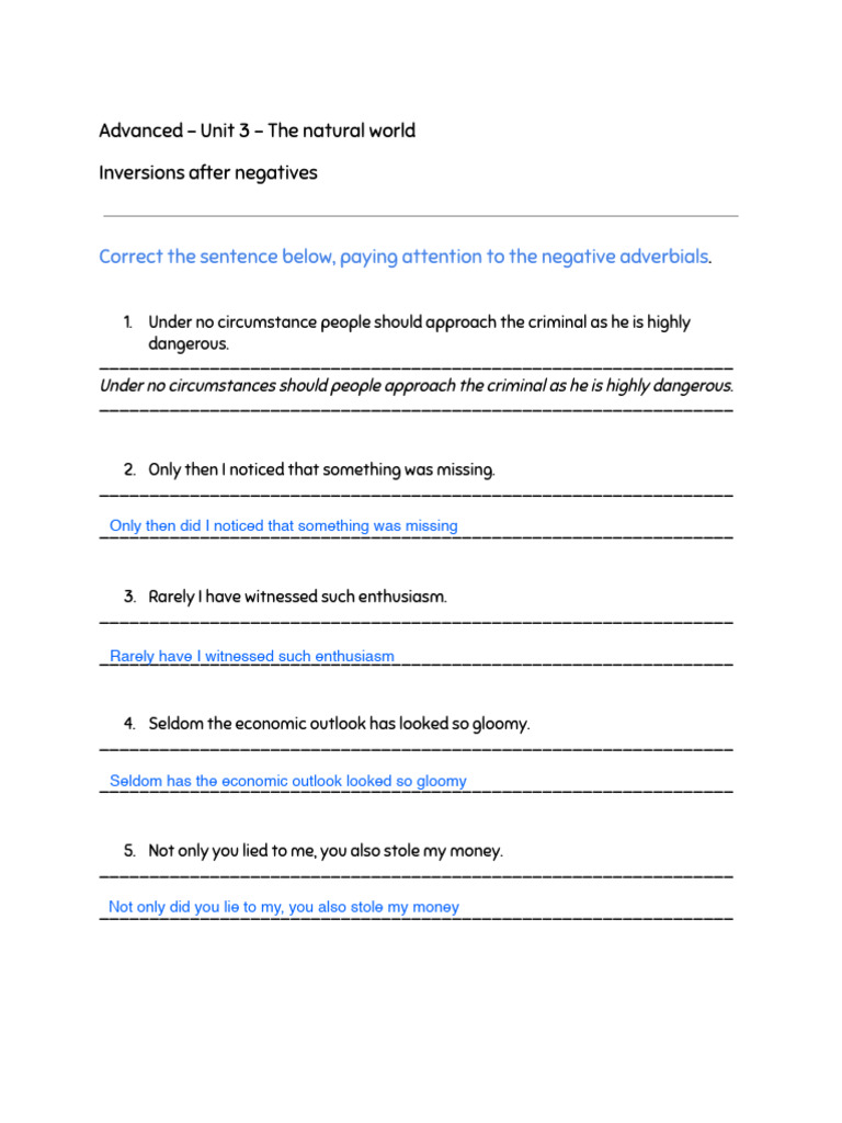 3 - Inversions After Negatives 2 | PDF