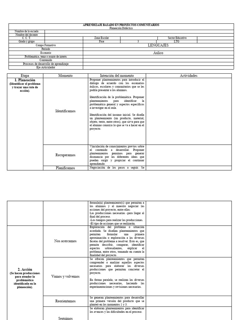 Formatos planeación Fase 3 | PDF | Evaluación | Aprendizaje Formatos planeación Fase 3 | PDF | Evaluación | Aprendizaje