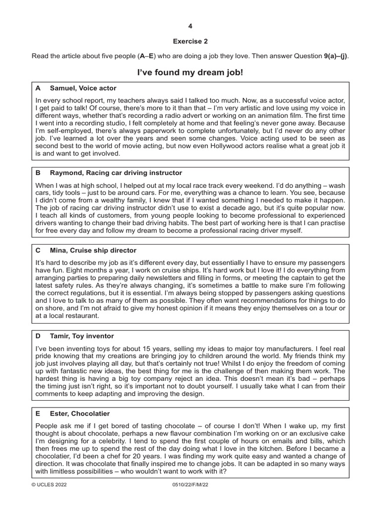P26 - Further Practice Parts 2&3 (Ä Á 2022) | PDF