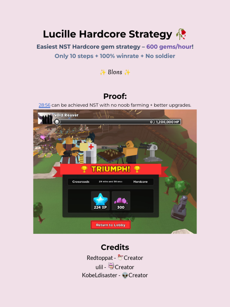 Lucille Hardcore Strategy | PDF