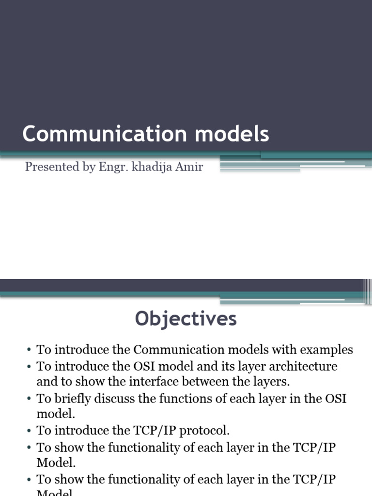 Communication Models | PDF | Computers