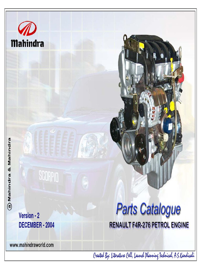 Engine Petrol Renault Rev 116 Ver 2 - Dec 20041 | PDF | Internal ...