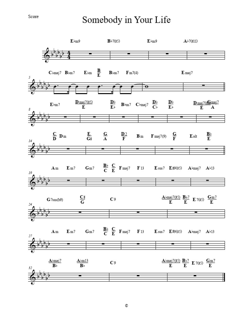 Somebody in Your Life | PDF