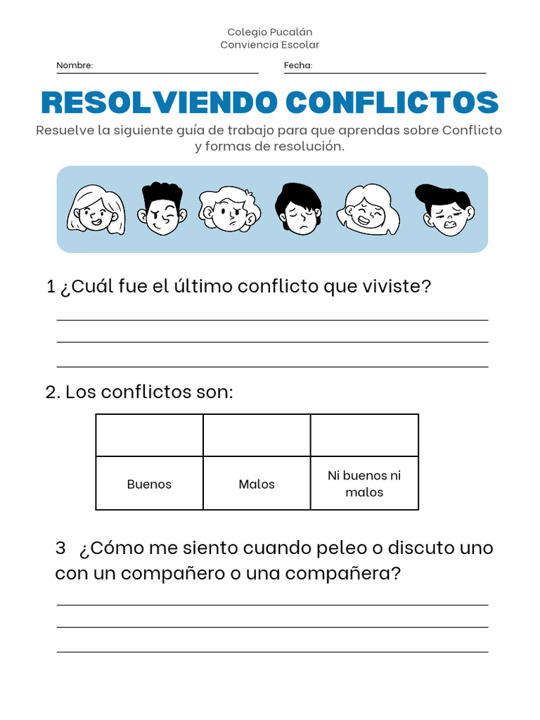 Resolución de Conflictos Escolar | PDF | Crecimiento personal y profesional