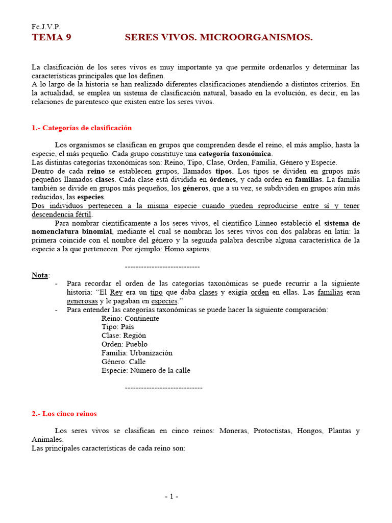 Tema 9 10 11 Seres Vivos | PDF | Algas | Flores