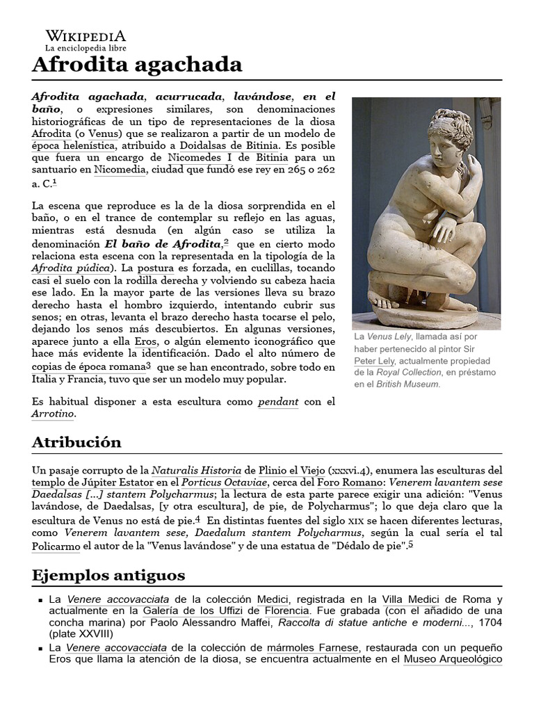 Afrodita Agachada | PDF | Escultura