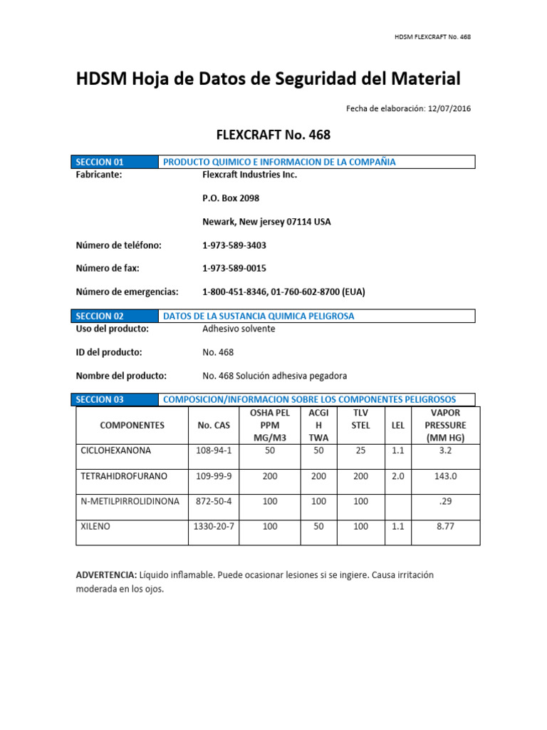 HDS Flexcraft 468 | PDF