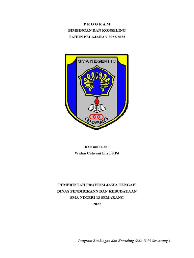 Program BK Kelas X Tahun 2022-2023 | PDF