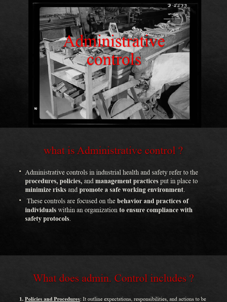 Understanding Administrative Controls & PPE | PDF | Personal Protective ...