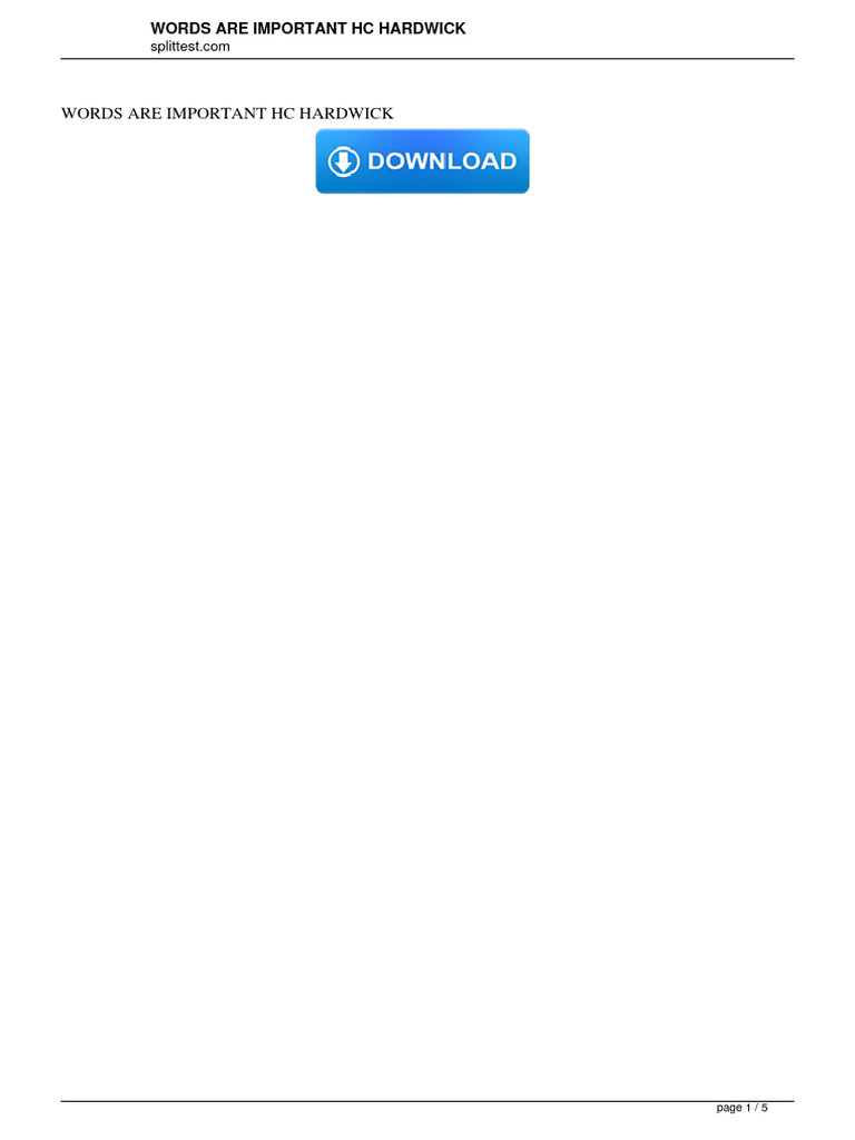 words-are-important-hc-hardwick-pdf