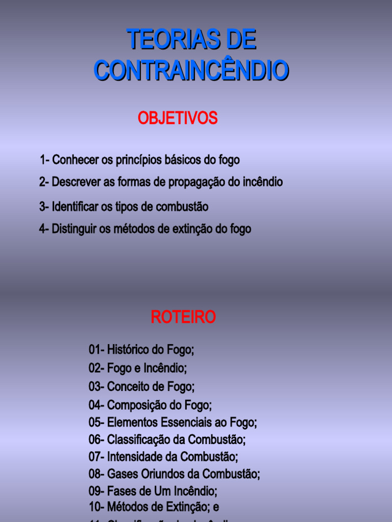 AP Teorias de Contra Incêndio (5372) | PDF