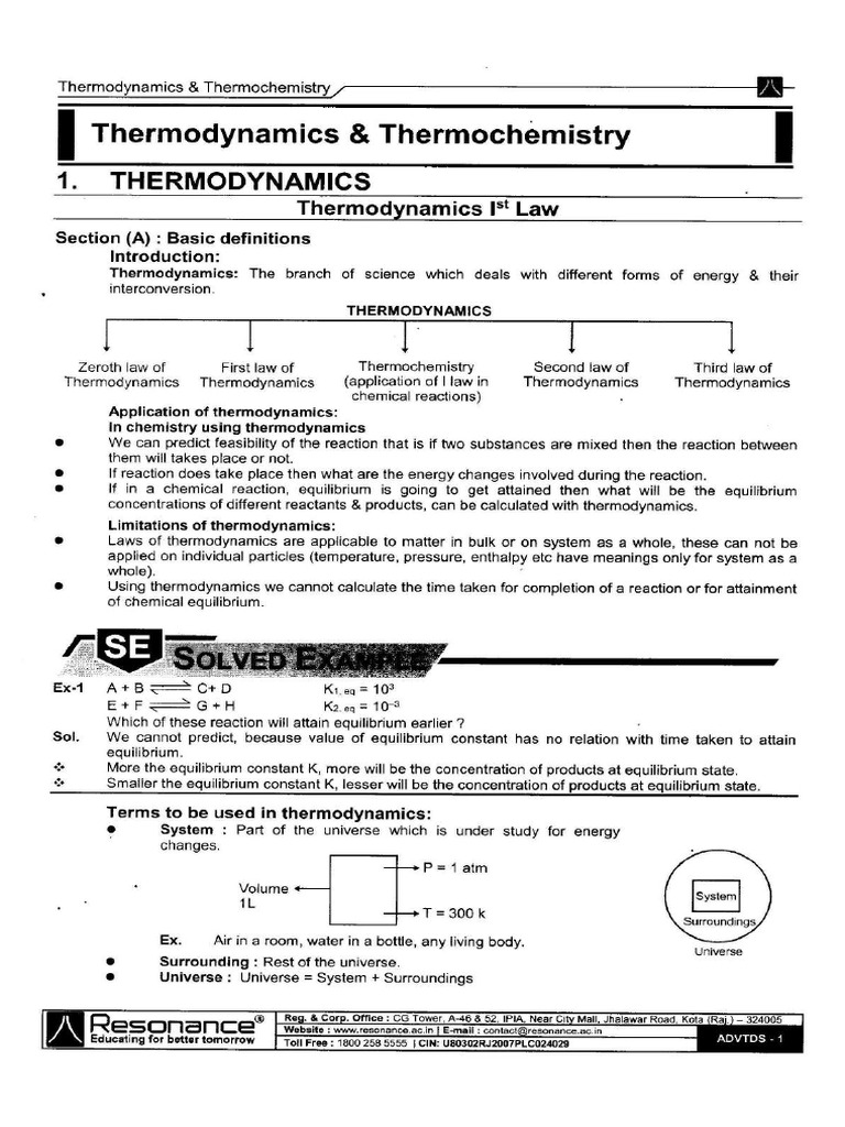 Resonance Thermodynamics Module. | PDF Resonance Thermodynamics Module. | PDF