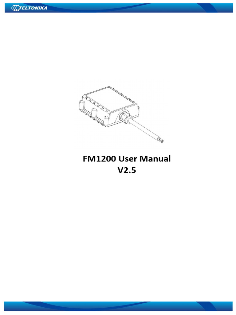 FM1200 User Manual v2.5 | PDF