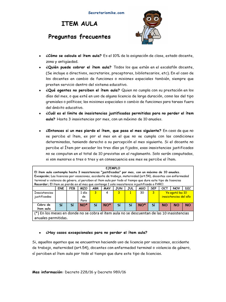 Item Aula Ejemplo | PDF