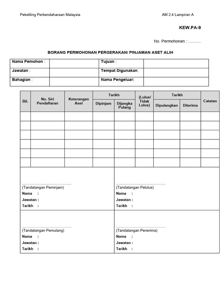 10 Borang KEW - Pa 9 Edited | PDF