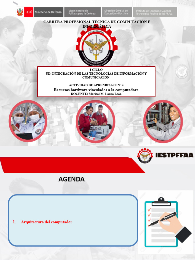 Carrera Profesional Técnica de Computación E Informática: Recursos Hardware Vinculados A La ...