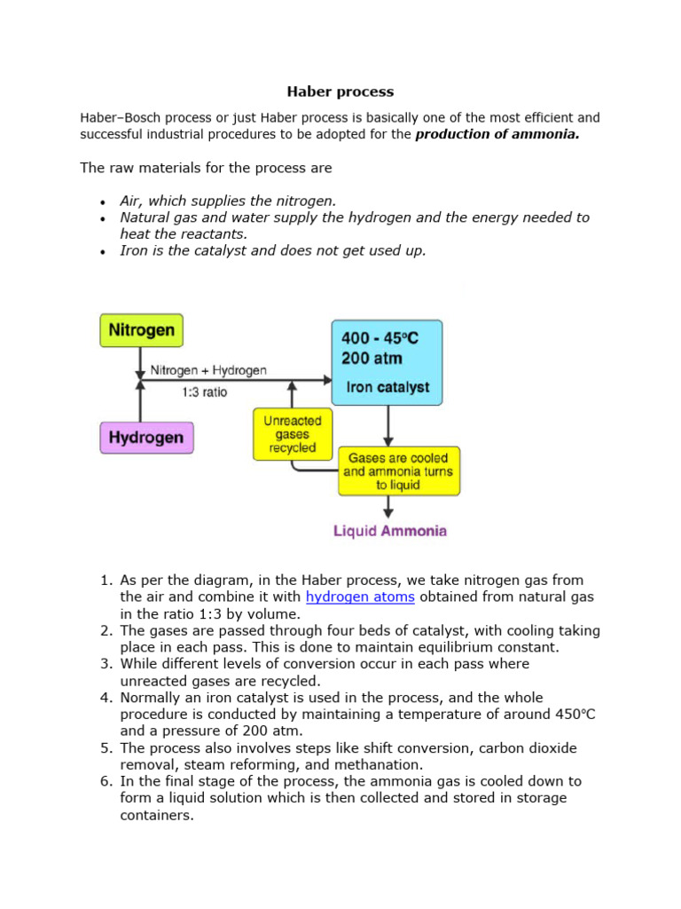 Chemistry: Haber Process and Contact Process | PDF