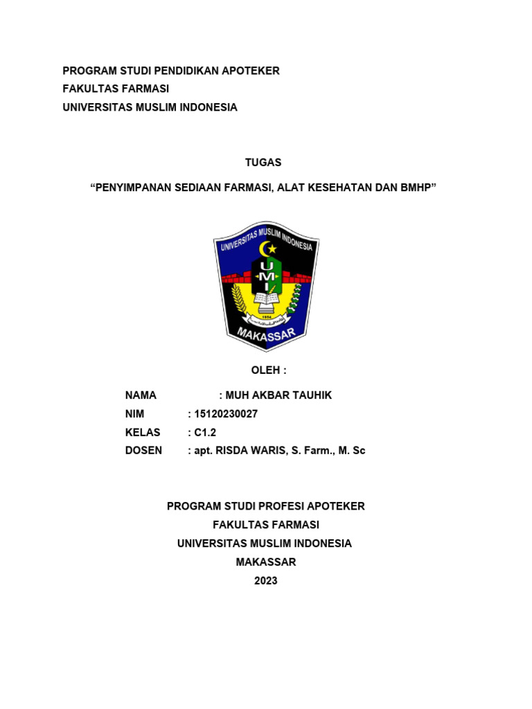 0027 Muh Akbar Tauhik Penyimpanan | PDF