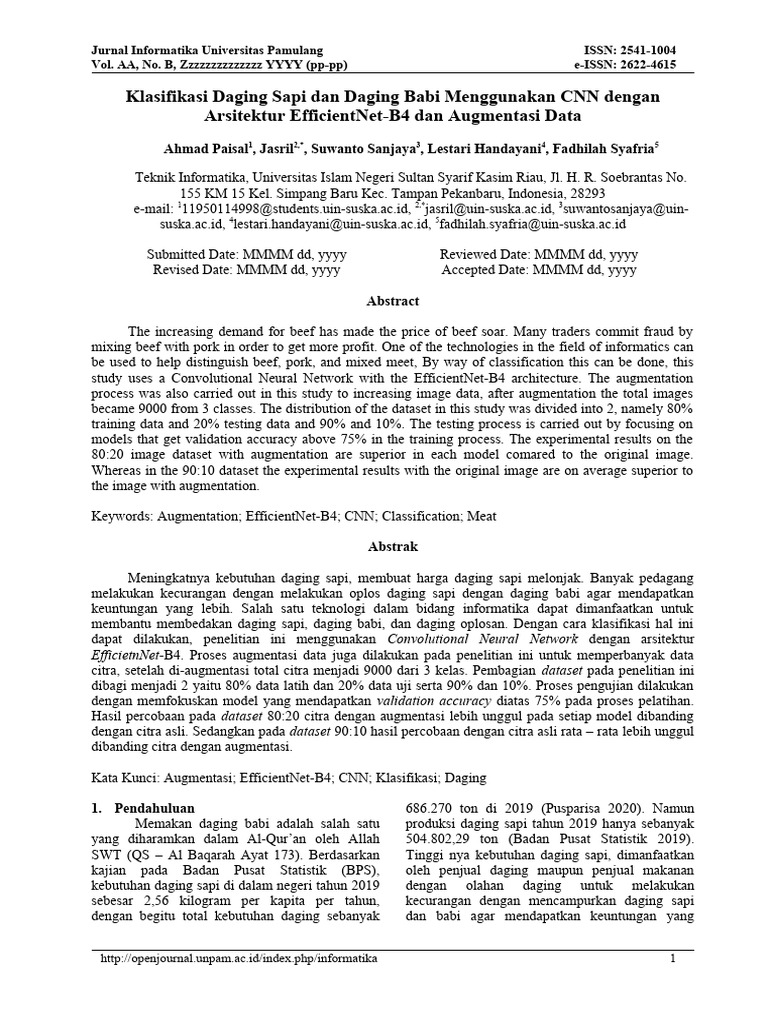 Draft - Jurnal - JIUP - Ahmad Paisal - UIN Suska Riau | PDF