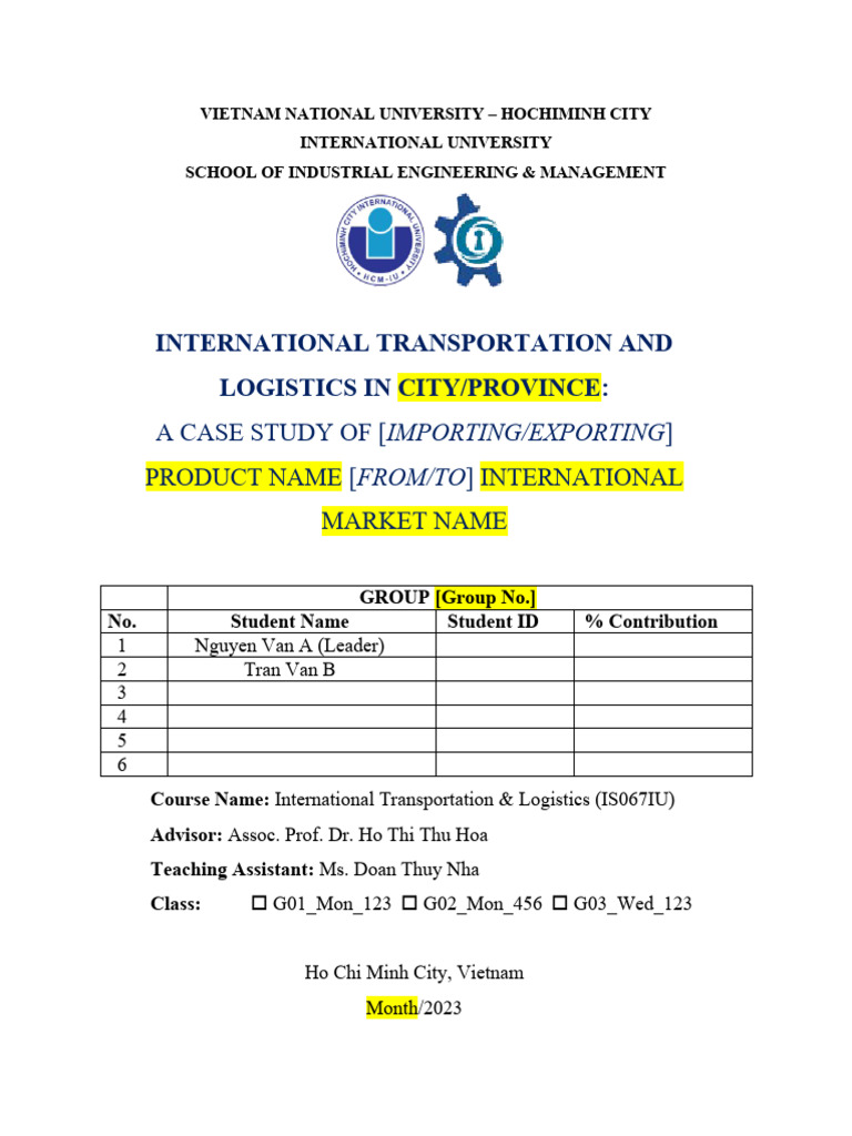 ITL - Project Report Template | PDF