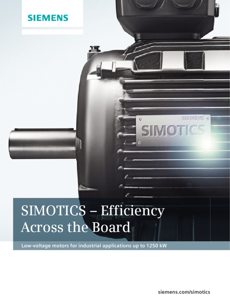 Siemens Simotics Motor Overview | PDF | Technology & Engineering