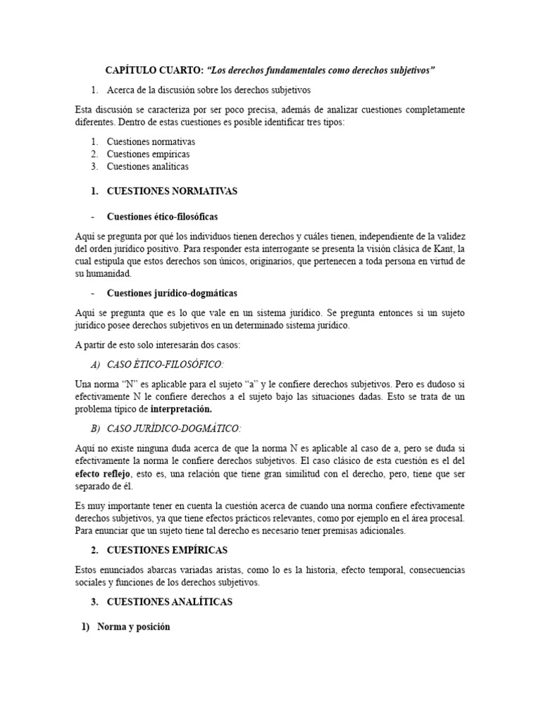 Resumen Primera Parte Alexy Consti III | PDF | Derechos | Propiedad