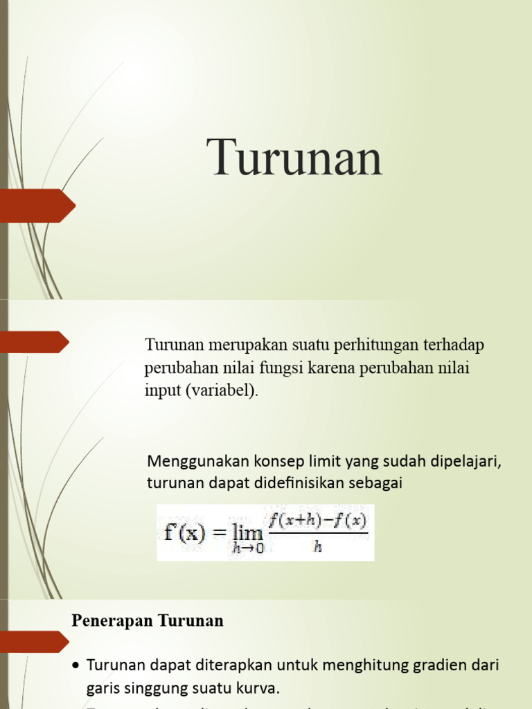 P4-Turunan Dan Aturan Turunan | PDF | Metode & Bahan Ajar