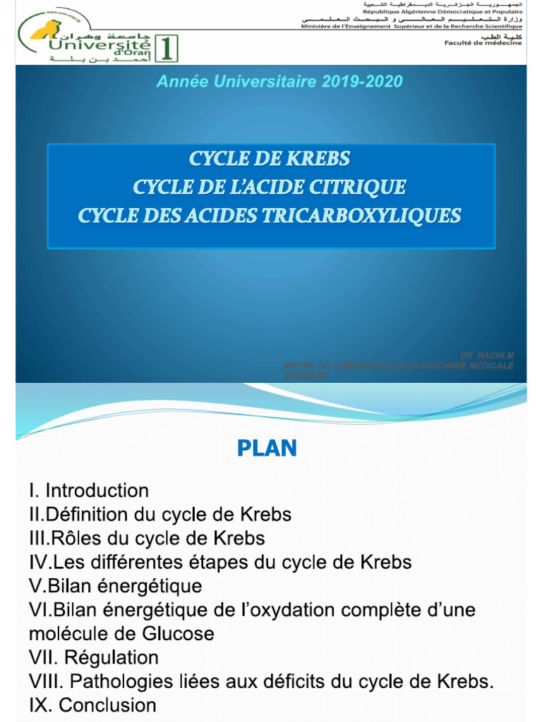 Cycle de Krebs | PDF