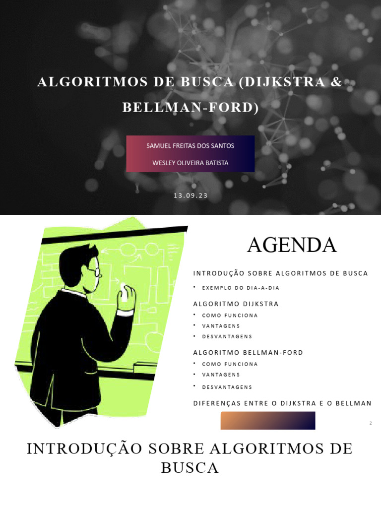 Algoritmos de Busca (Dijkstra & Bellman-Ford) | PDF