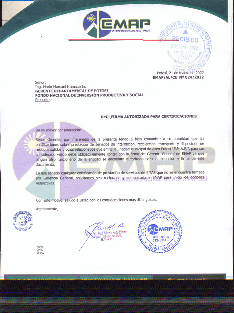 Emap Certificacion0001 | PDF