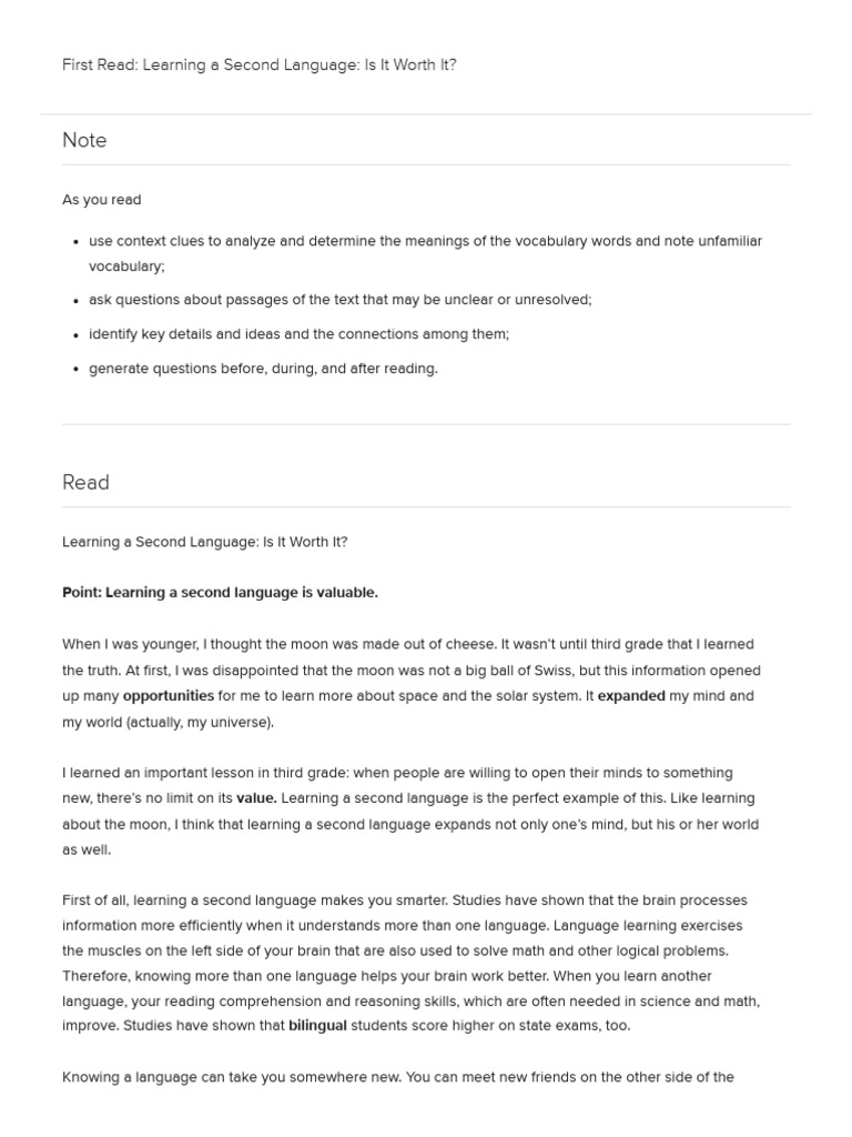 Learning A Second Language Text Pdf