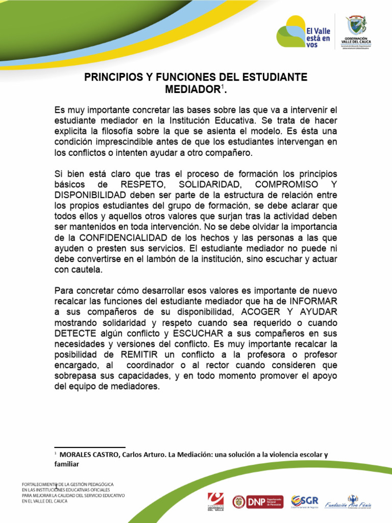 Principios y Funciones Del Mediador | PDF | Mediación Principios y Funciones Del Mediador | PDF | Mediación