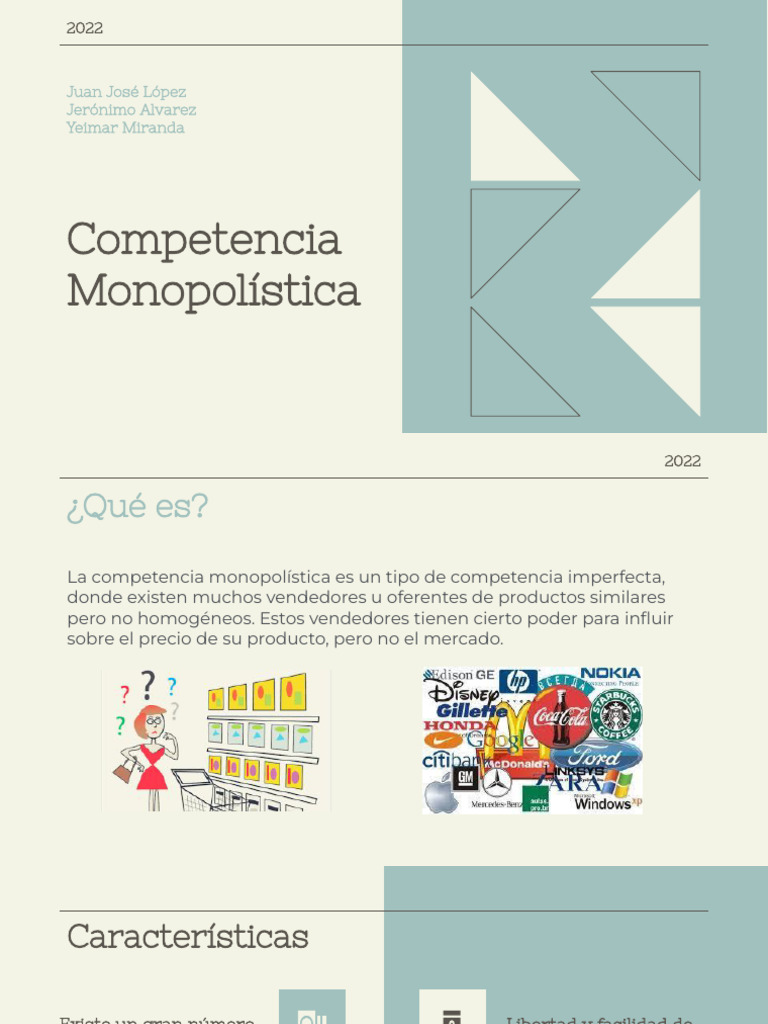 Competencia Monopolística | PDF | Mercado (economía) | Oferta y demanda