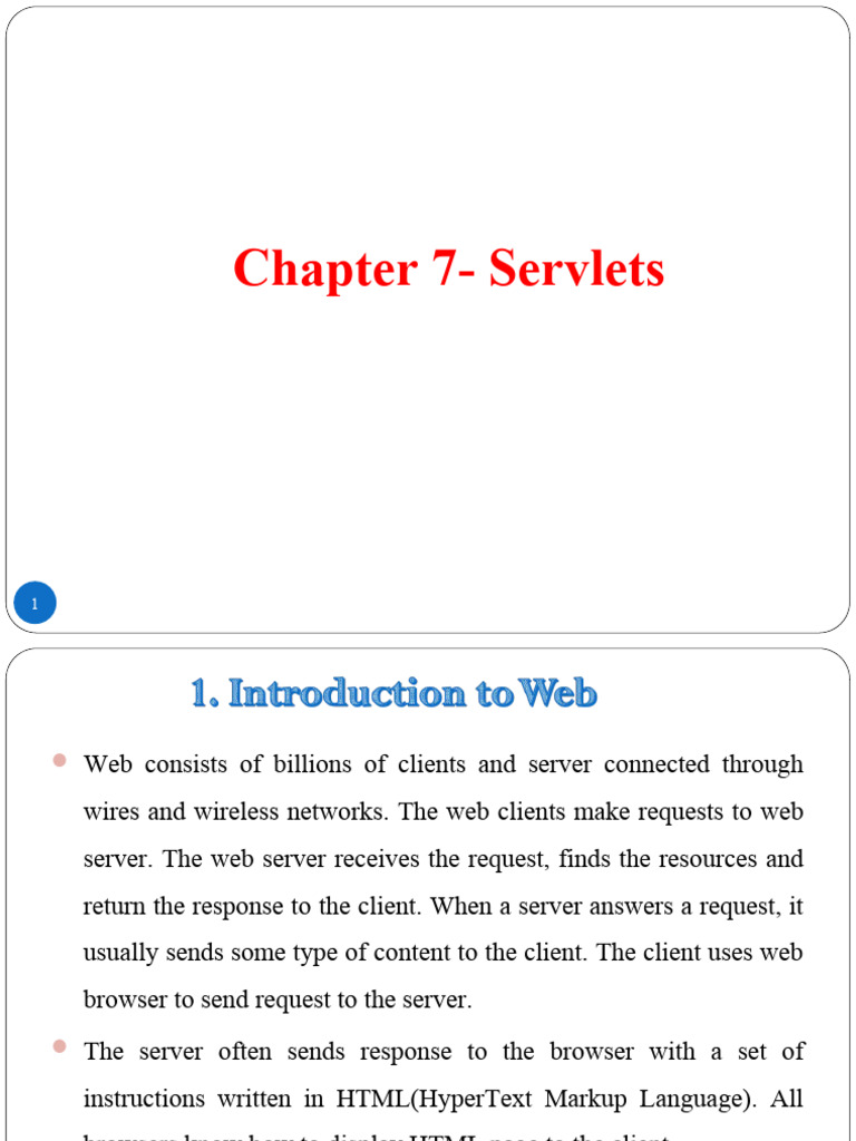 Chapter 7 - Servlets | PDF