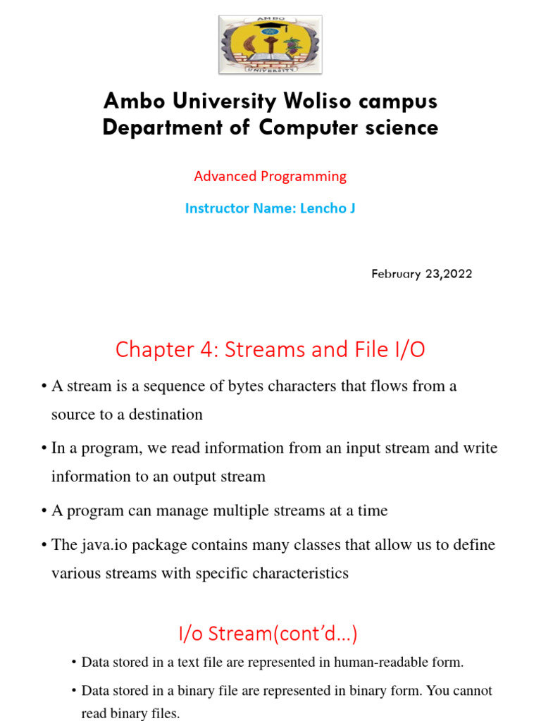 Input Output - Chapter 4 | Download Free PDF | Computer File | Class ... Input Output - Chapter 4 | Download Free PDF | Computer File | Class ...