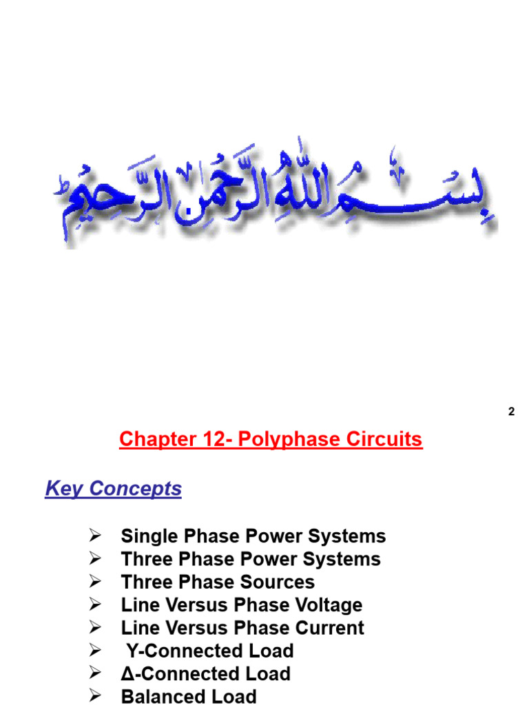 Chapter 12 - Polyphase Circuits | PDF