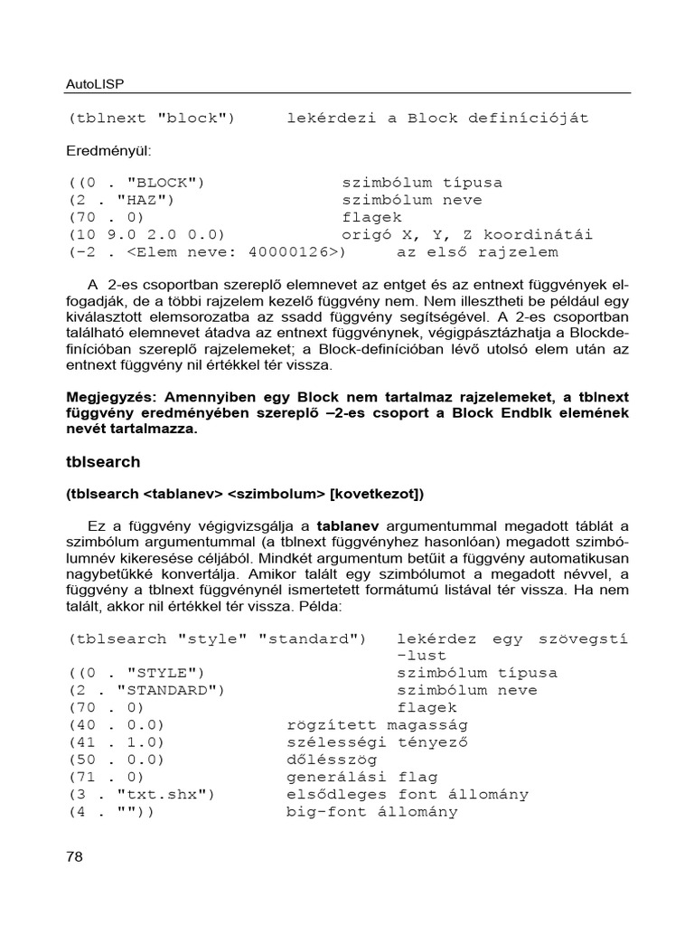 Autolisp: Tblsearch | PDF