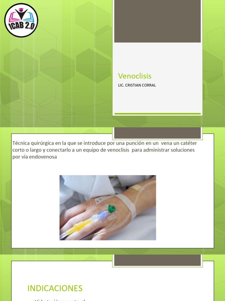 Guía Completa sobre Venoclisis y Técnica | PDF | Terapia intravenosa ...