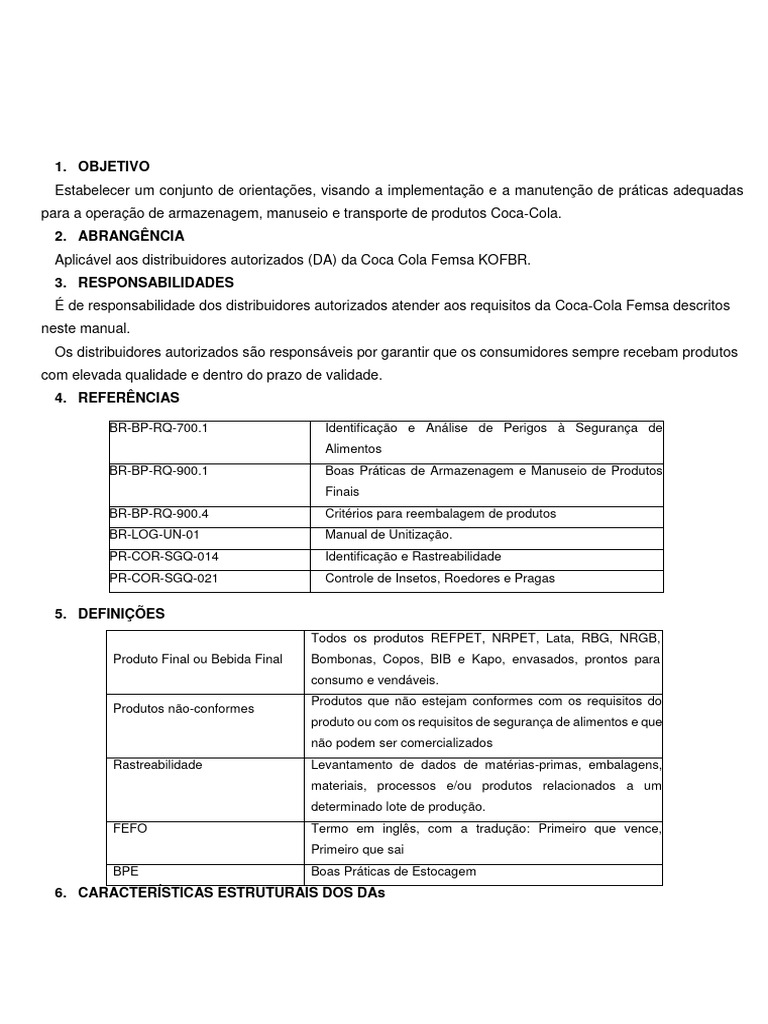 PO COR SGQ 038 - Manual de Boas Práticas de Distribuidores de Área | PDF