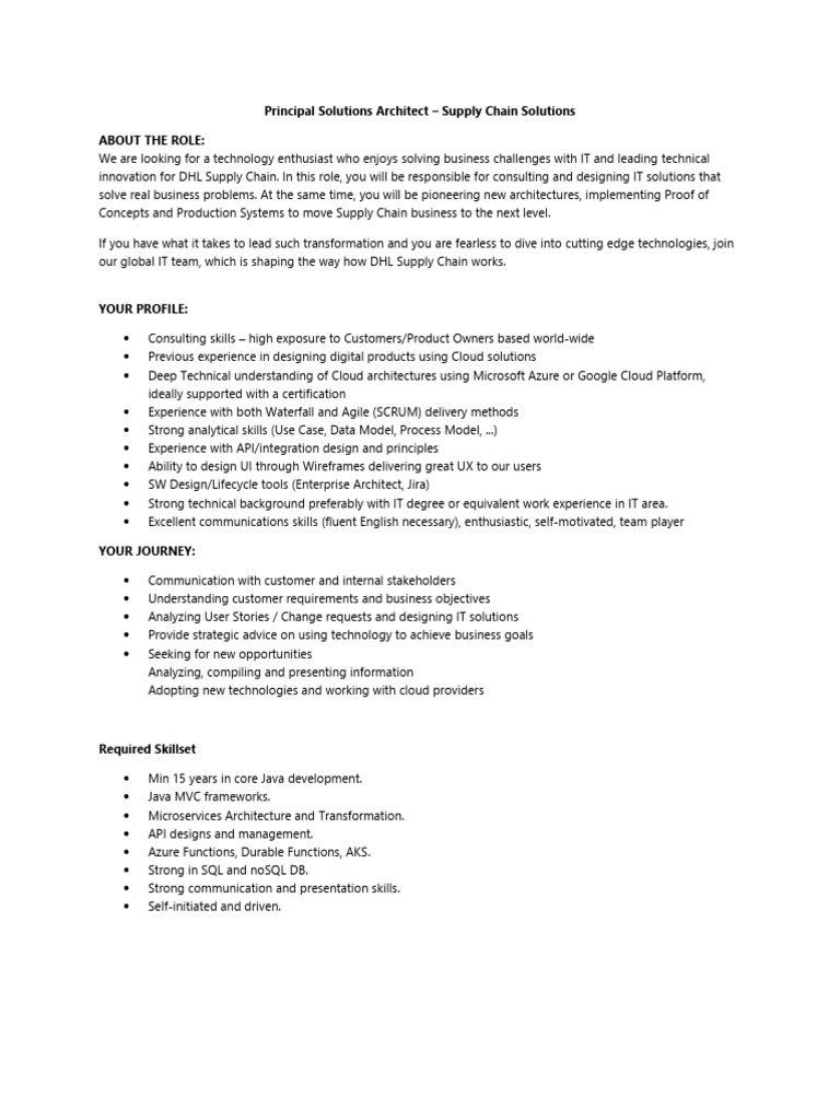 Principal Architect | PDF Principal Architect | PDF