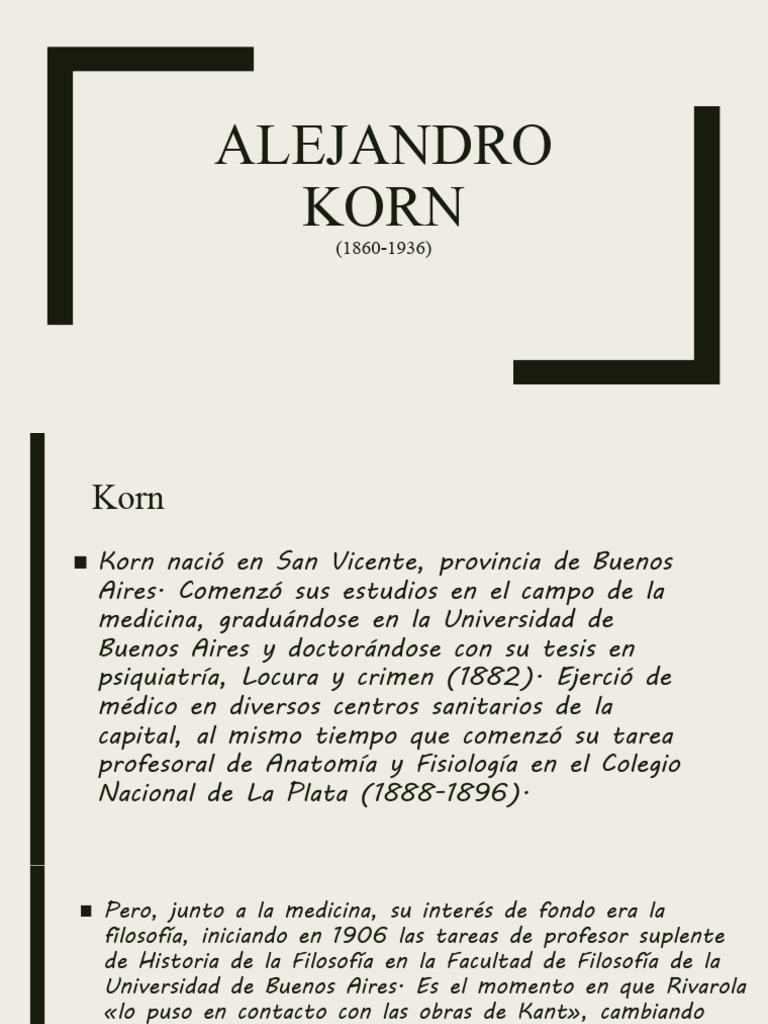 Alejandro Korn | PDF | Axiología | Pensamiento