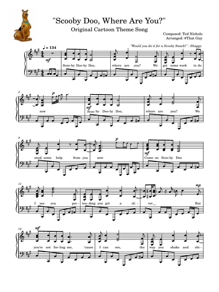 Scooby Doo | PDF | Scooby Doo | Hanna Barbera