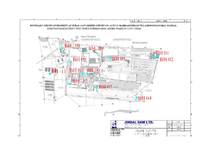 Bore Hole Location Drawing | PDF