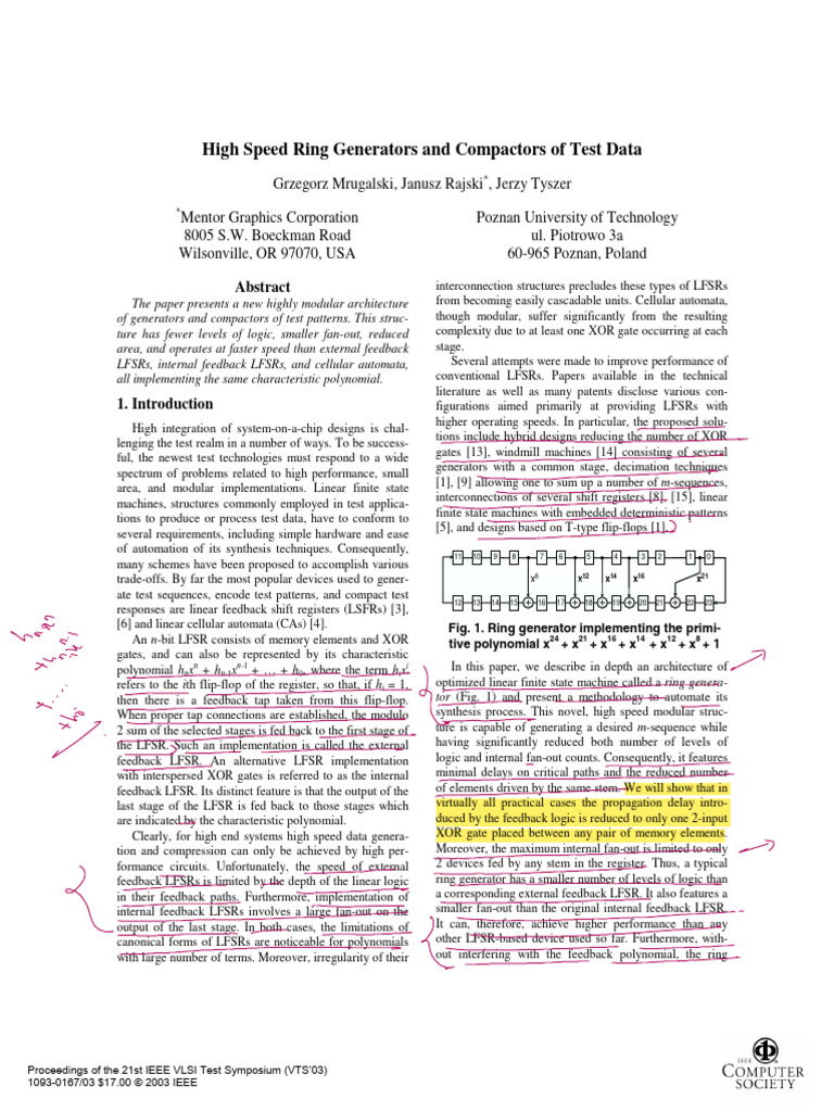 High - Speed - Ring - Generators - and - Compactors - of - Test - Data ...